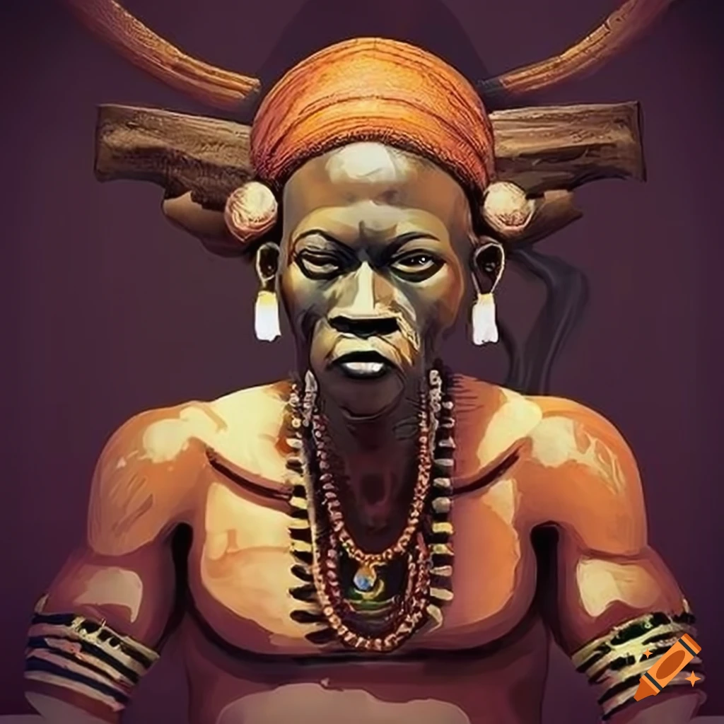 Representation of an African God on Craiyon