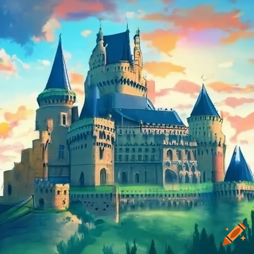 Hungarian castle inspired by zero no tsukaima anime style buildings on ...