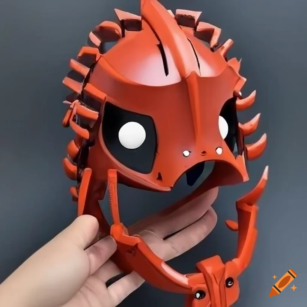 Pokemon Bionicle Inika wearing a Polynesian mask and industrial sports ...