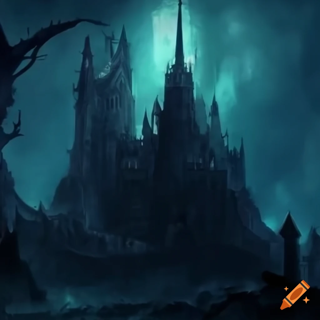 Gothic castle on Craiyon