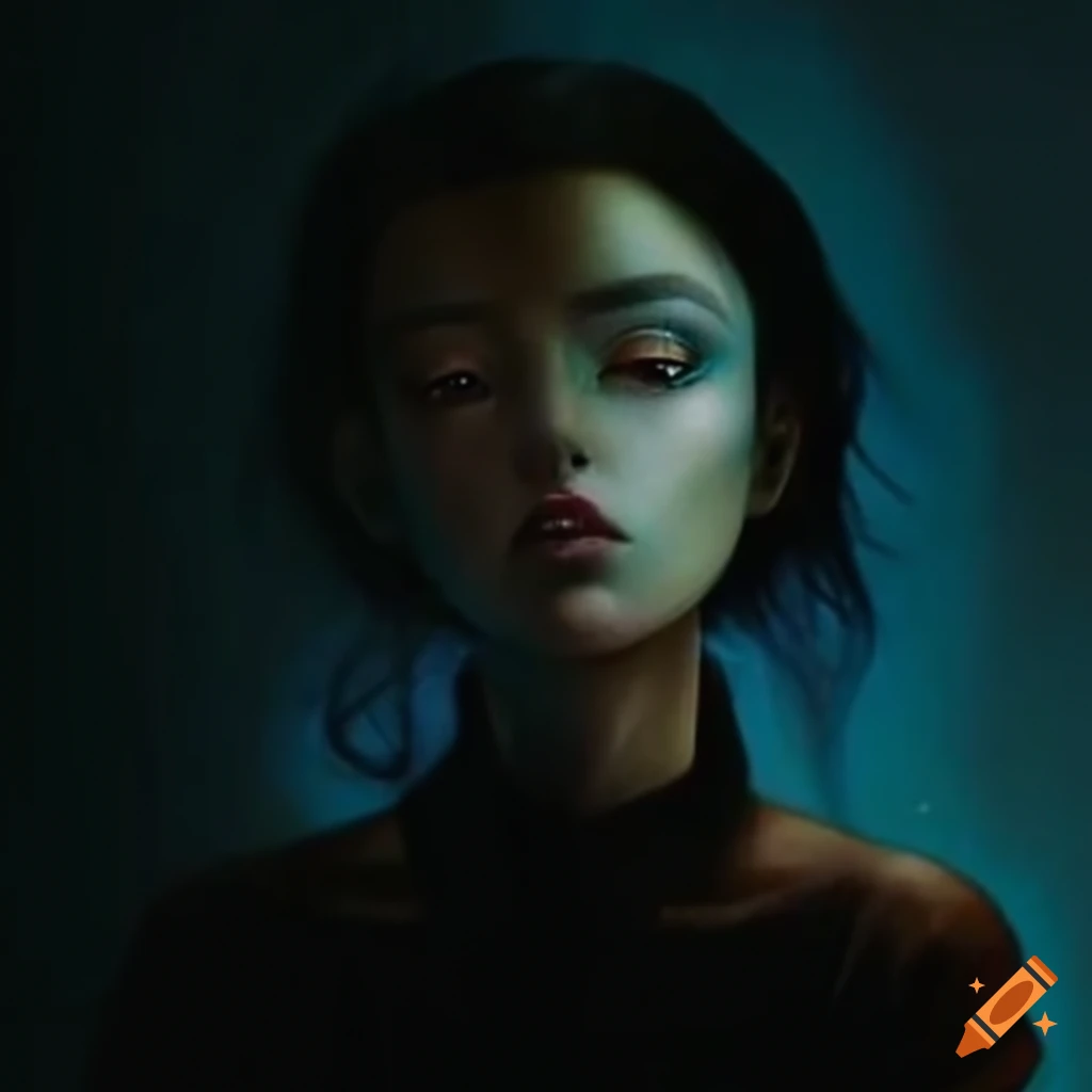 Intense stare of eyes on Craiyon