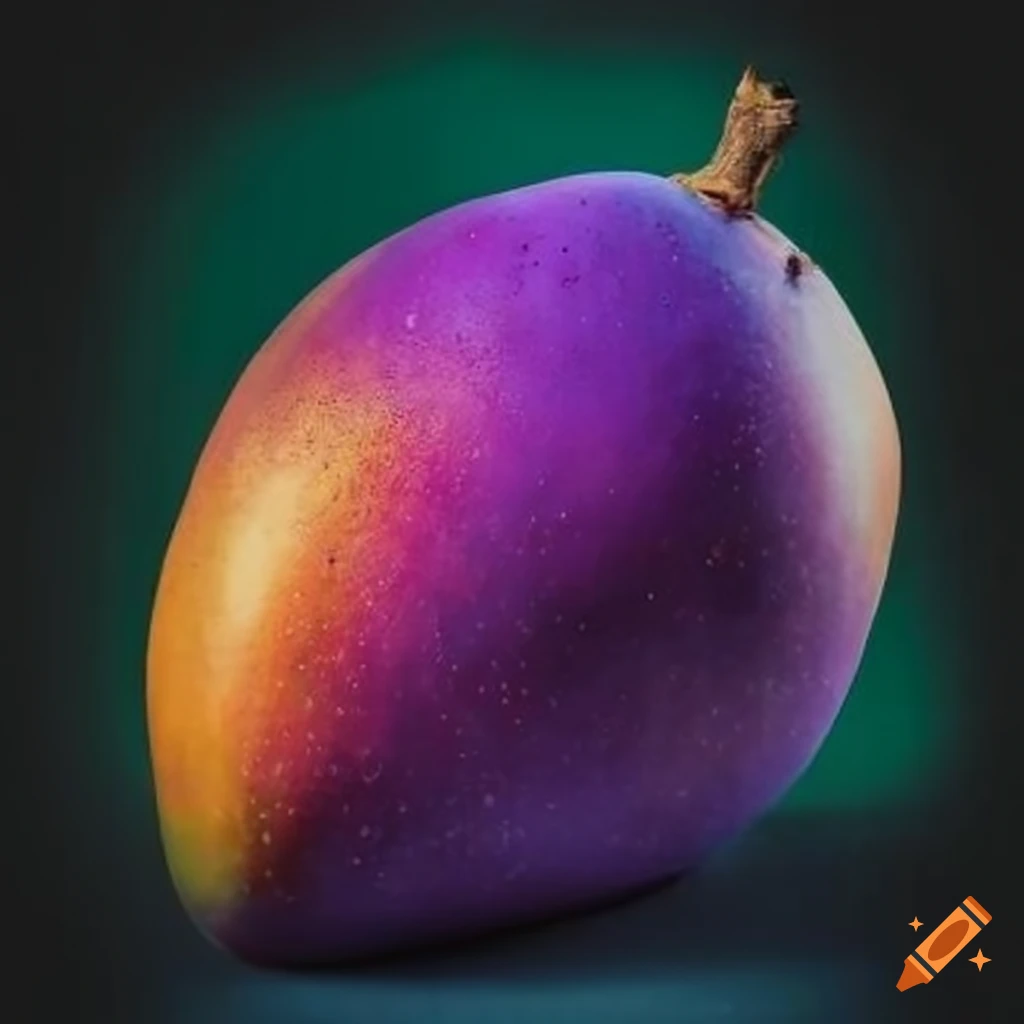 Mango with a purple aura on Craiyon