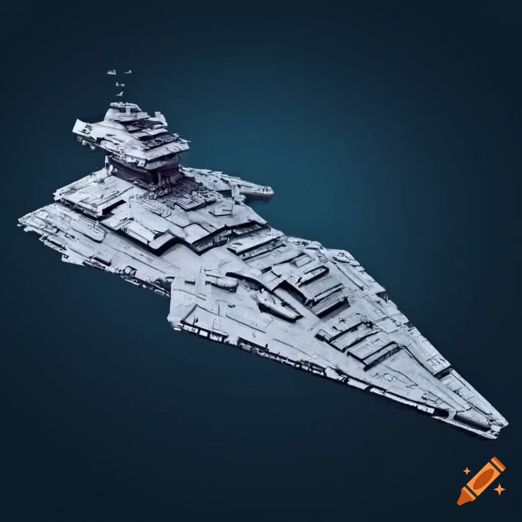 Imperial star destroyer spaceship on Craiyon