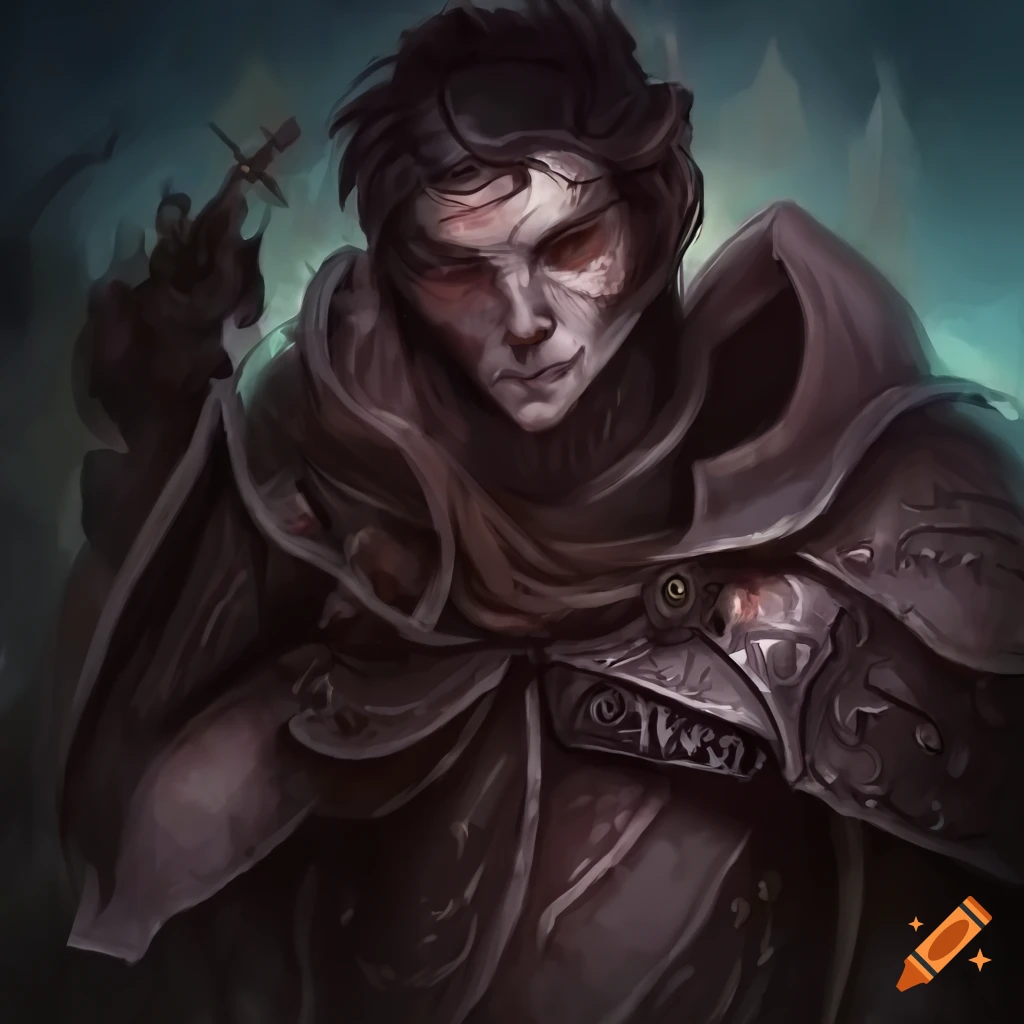 Artwork of Celestial male figure Yorn crafting eldritch artifacts on ...