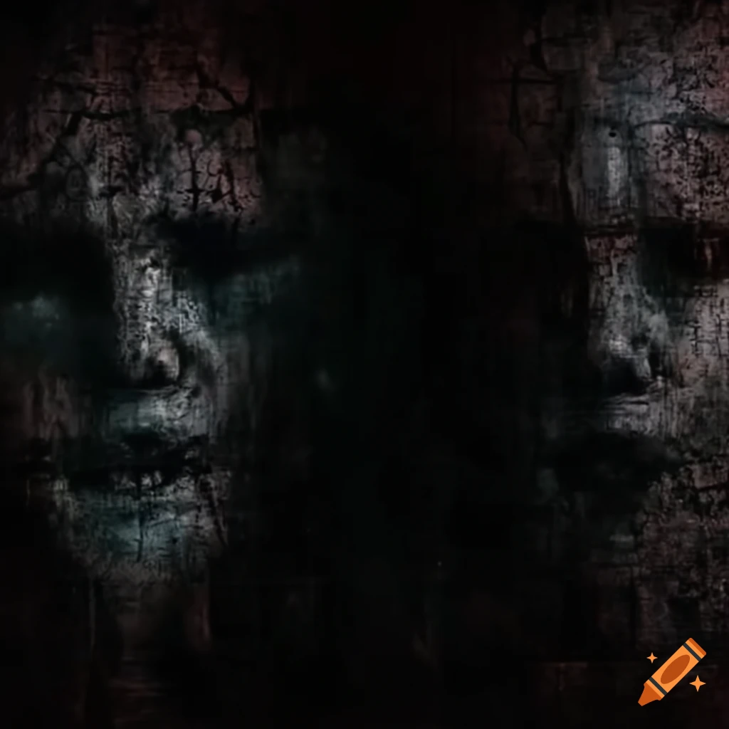 Abstract representation of memory loss with fear and decay elements on ...