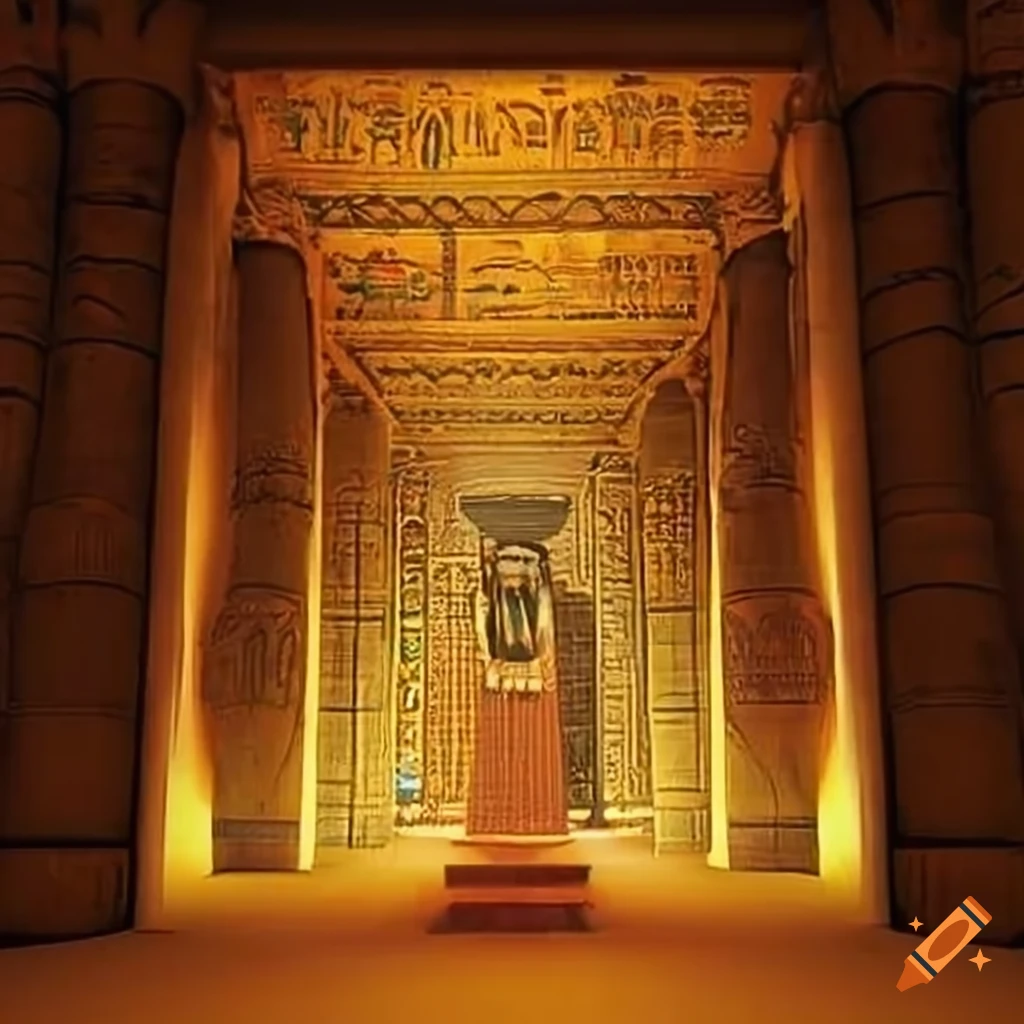 Ancient egyptian underground temple dedicated to seth on Craiyon