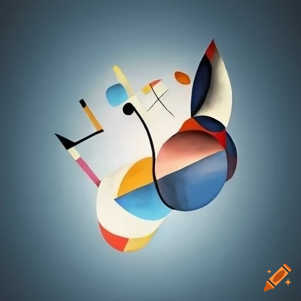 Abstract art with geometric shapes in Kandinsky style on Craiyon