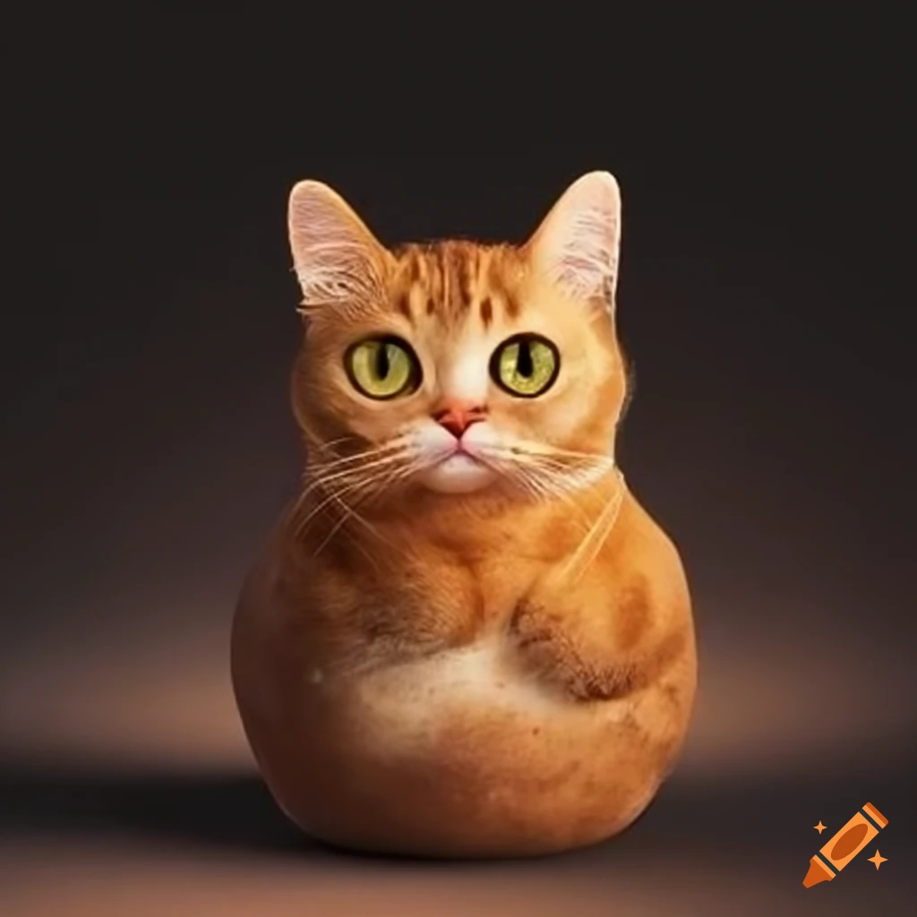 Potato cat on Craiyon