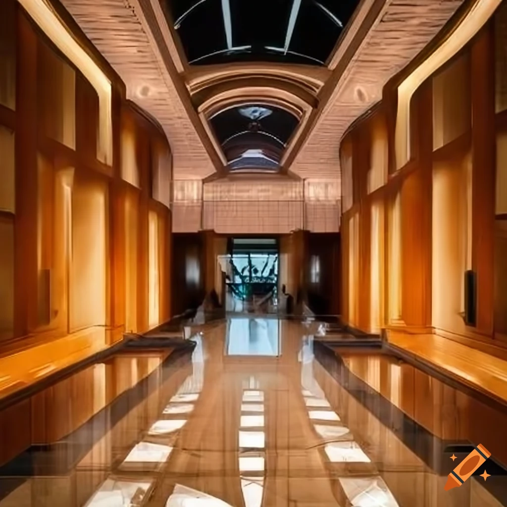 Western futuristic lobby on Craiyon