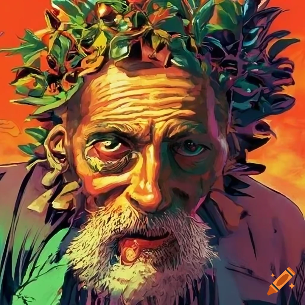 Exceptional Tropical LSD in noir graphic novel style by James Gurney on ...