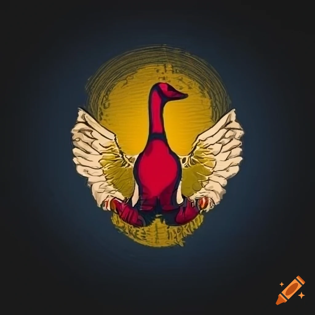 The national army of geese logo on Craiyon