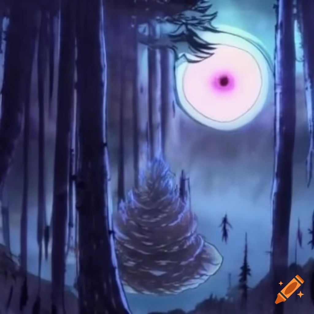 Pine tree with a third eye on Craiyon