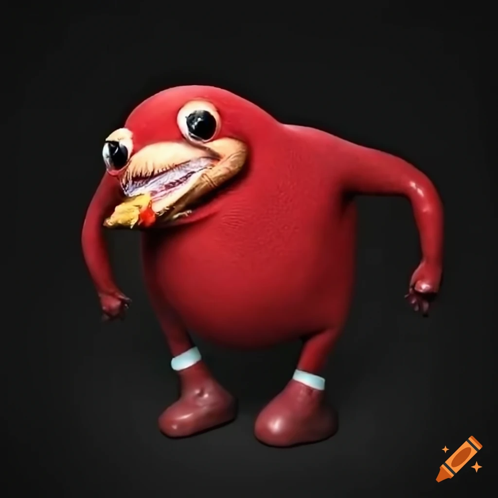 Realistic ugandan knuckles depiction on Craiyon
