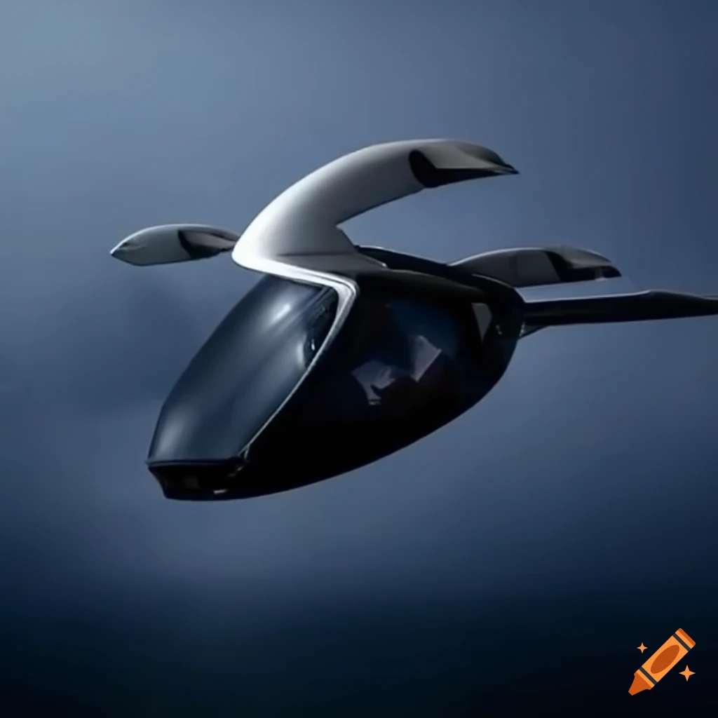 Future vehicle flying on Craiyon