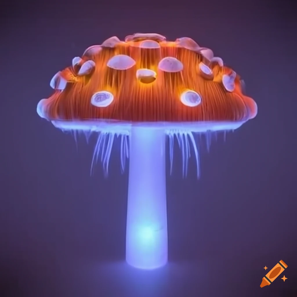 Quantum computer made of mushroom on Craiyon