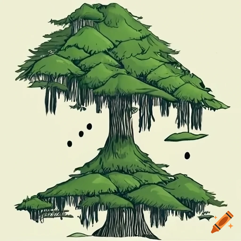 Wizard in a forest of pine trees on Craiyon