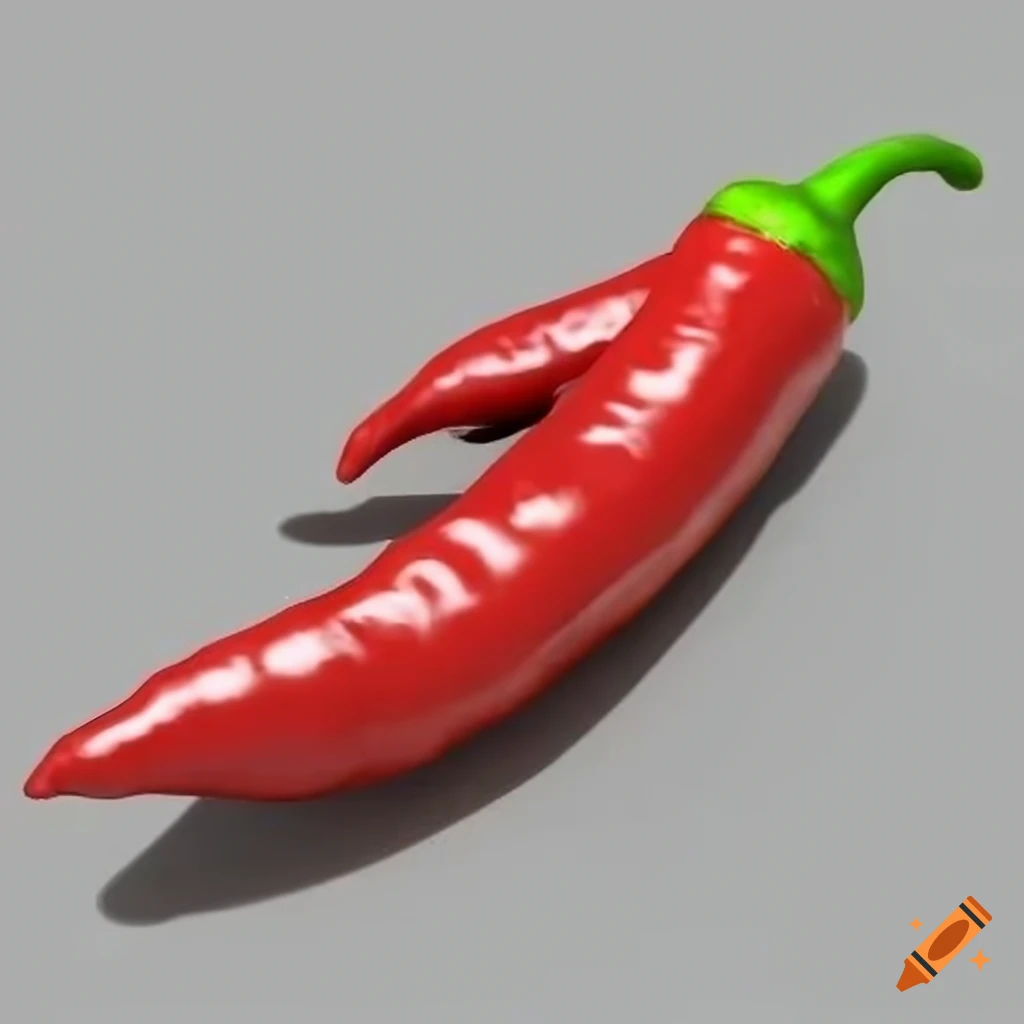 Arab chili 3d render on Craiyon
