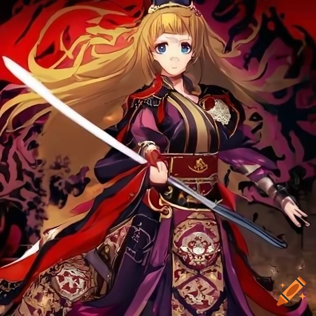 Anime depicting a pretty princess with a Sumunjang royal soldier and ...