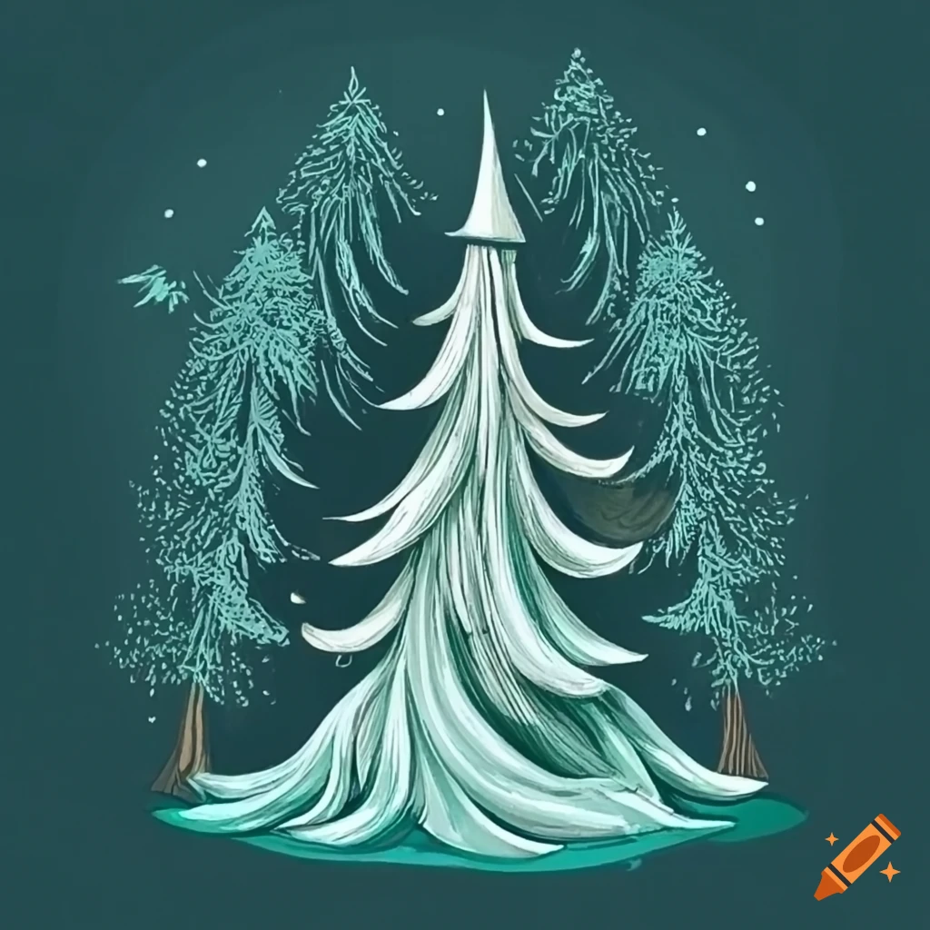 Wizard in a forest of pine trees on Craiyon