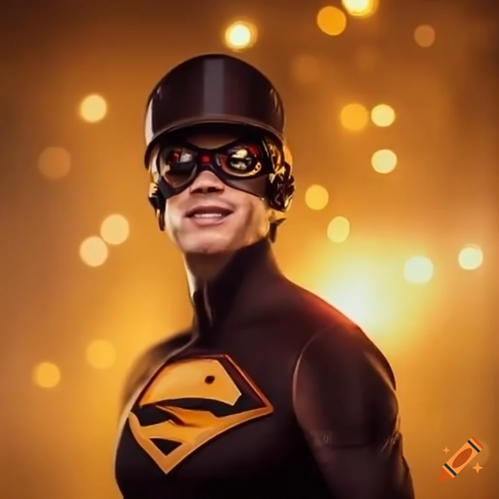 Superhero ups delivery guy delivering packages on Craiyon