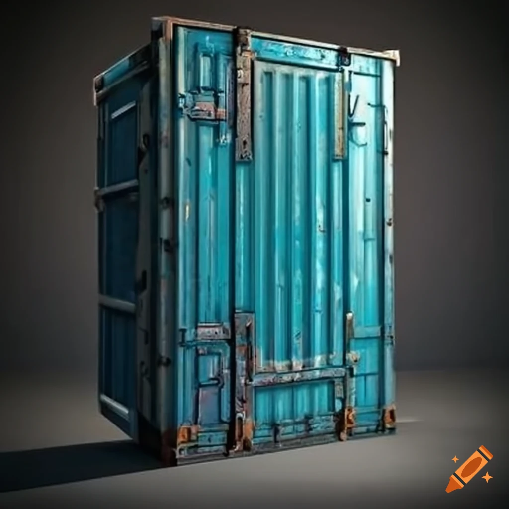 Metal container walls inspired by Borderlands on Craiyon