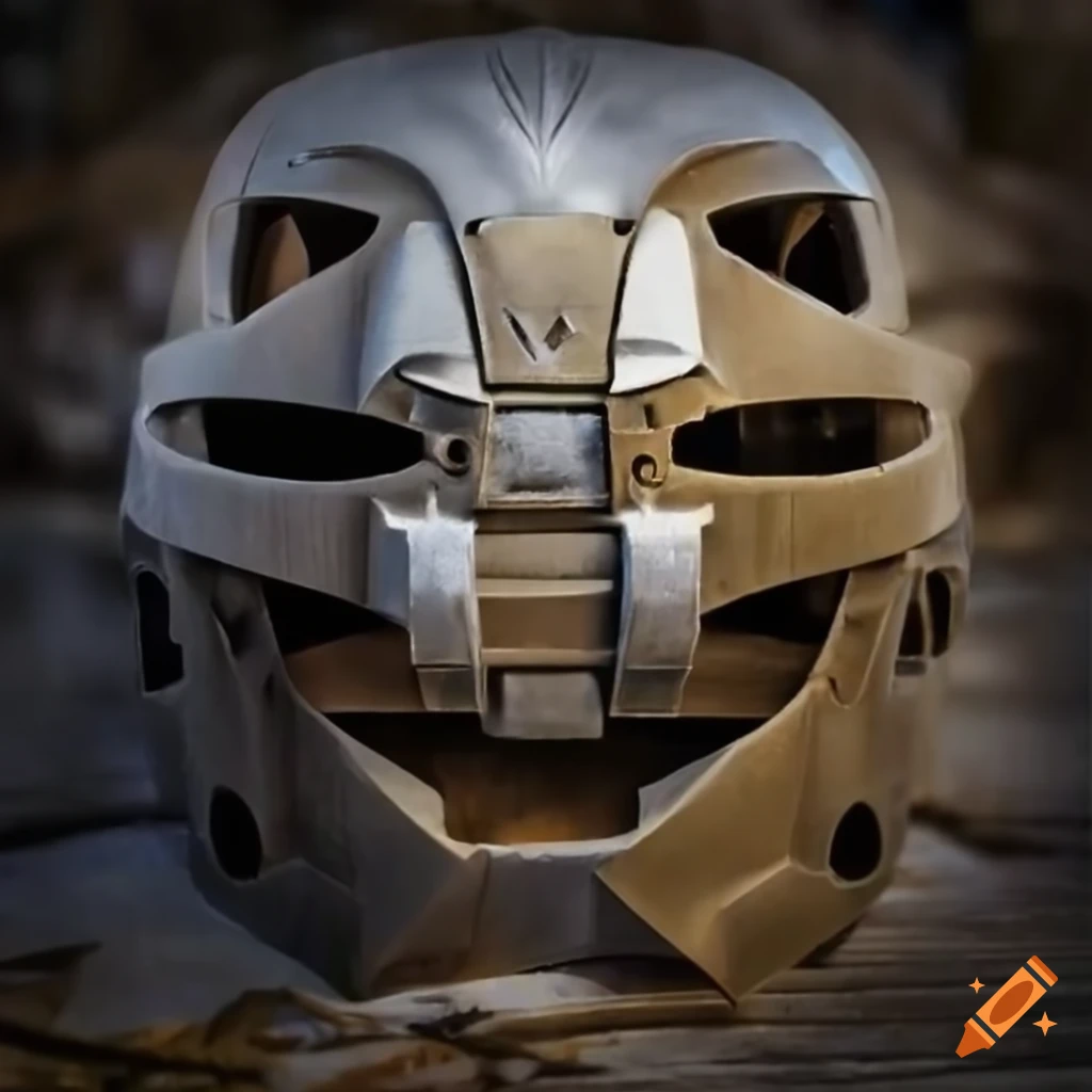 Pokemon Bionicle Polynesian mask industrial ritual sports helmet on Craiyon