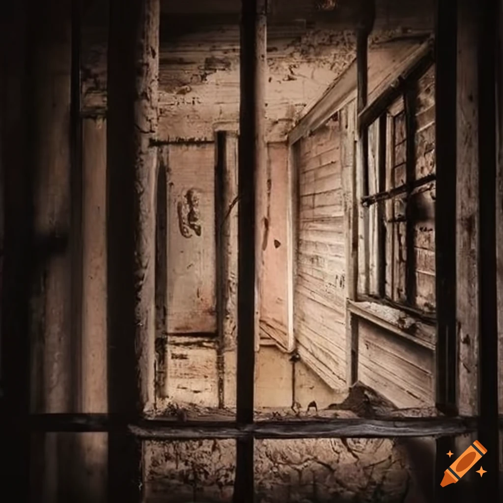 1950s Texas small town jail cell on Craiyon