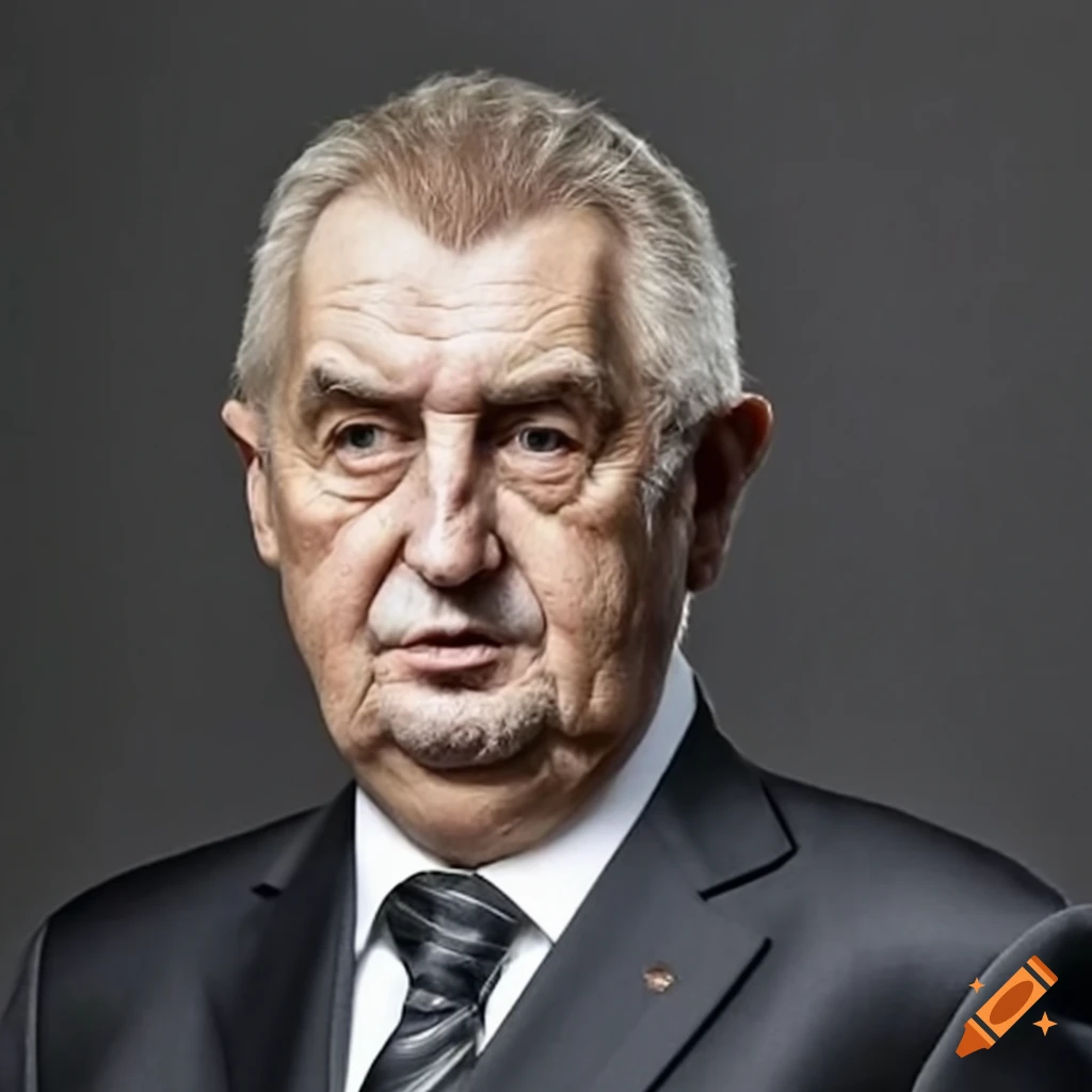 Czech president in office today on Craiyon