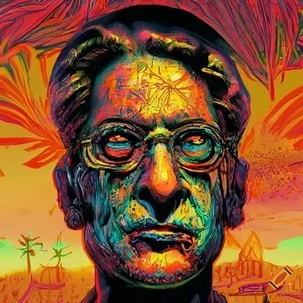 Exceptional Tropical LSD, noir graphic novel by James Gurney in high ...