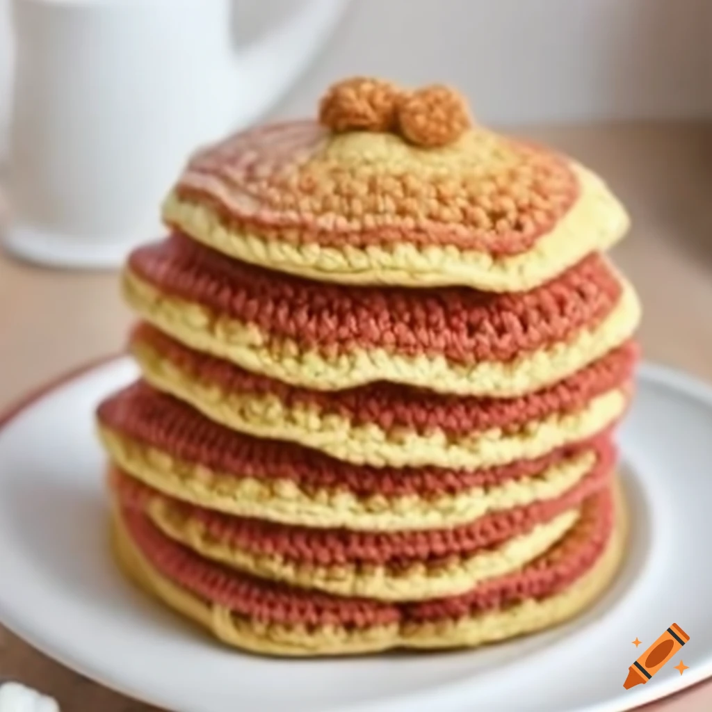 Crochet pancakes on Craiyon