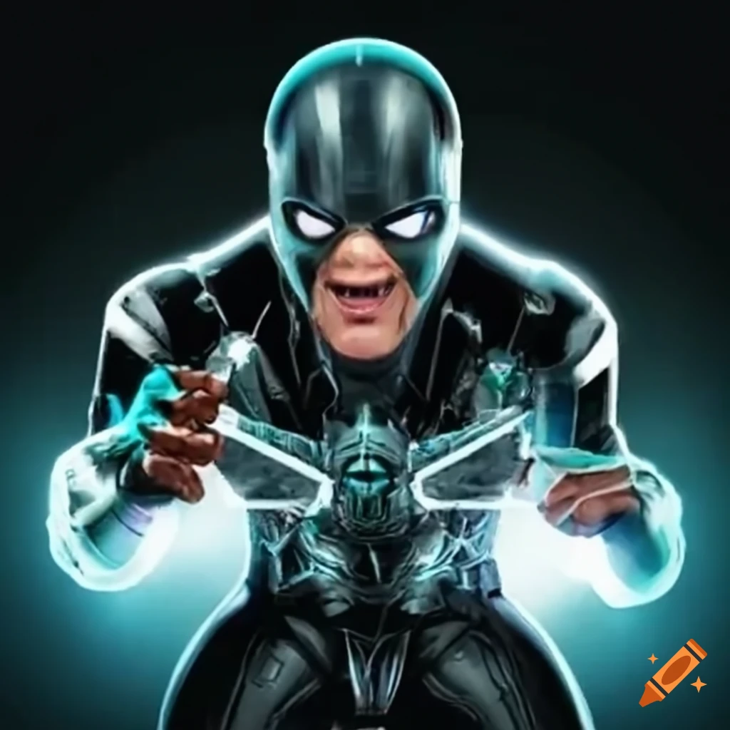 Superhero with magnet powers on Craiyon