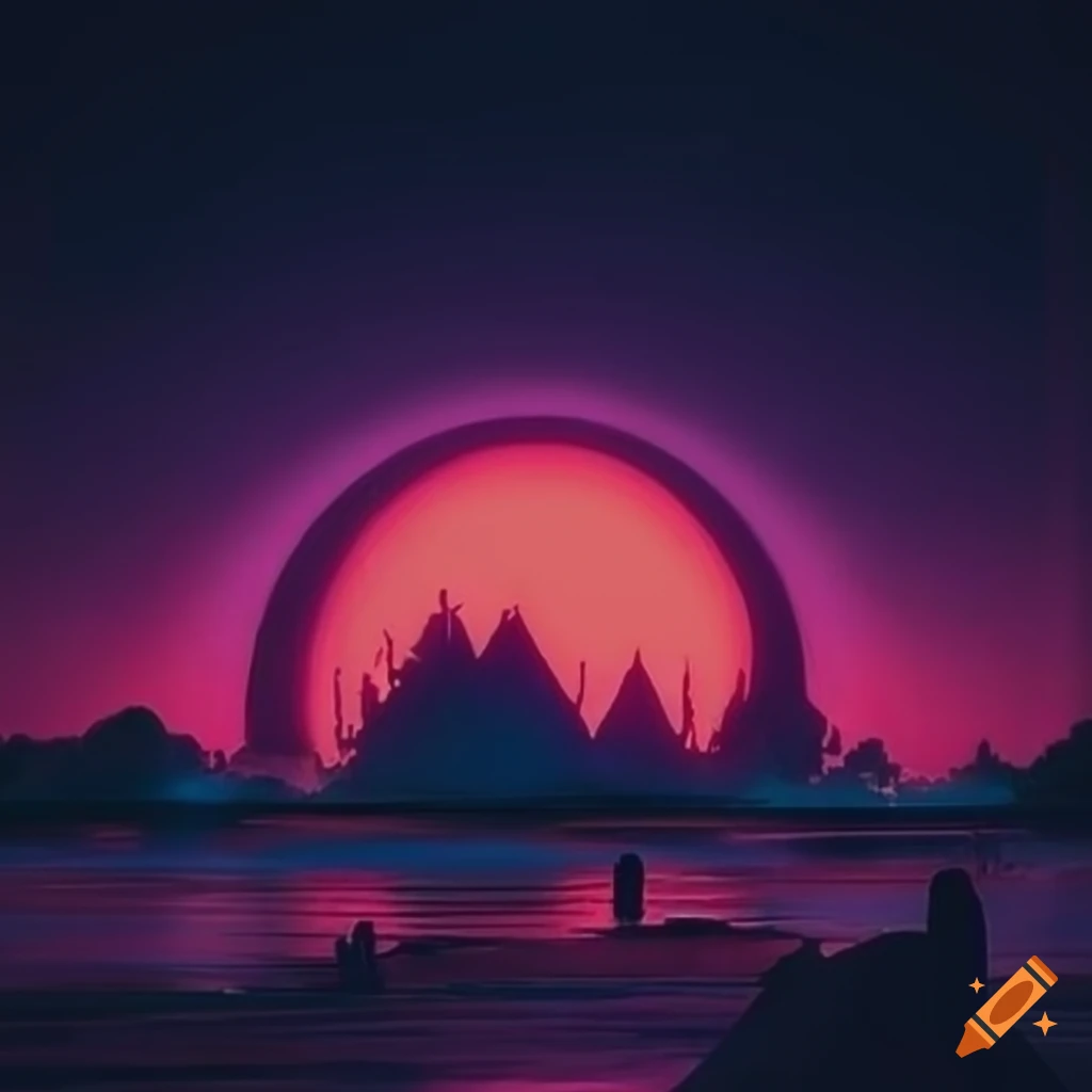 Retro lockscreen on Craiyon