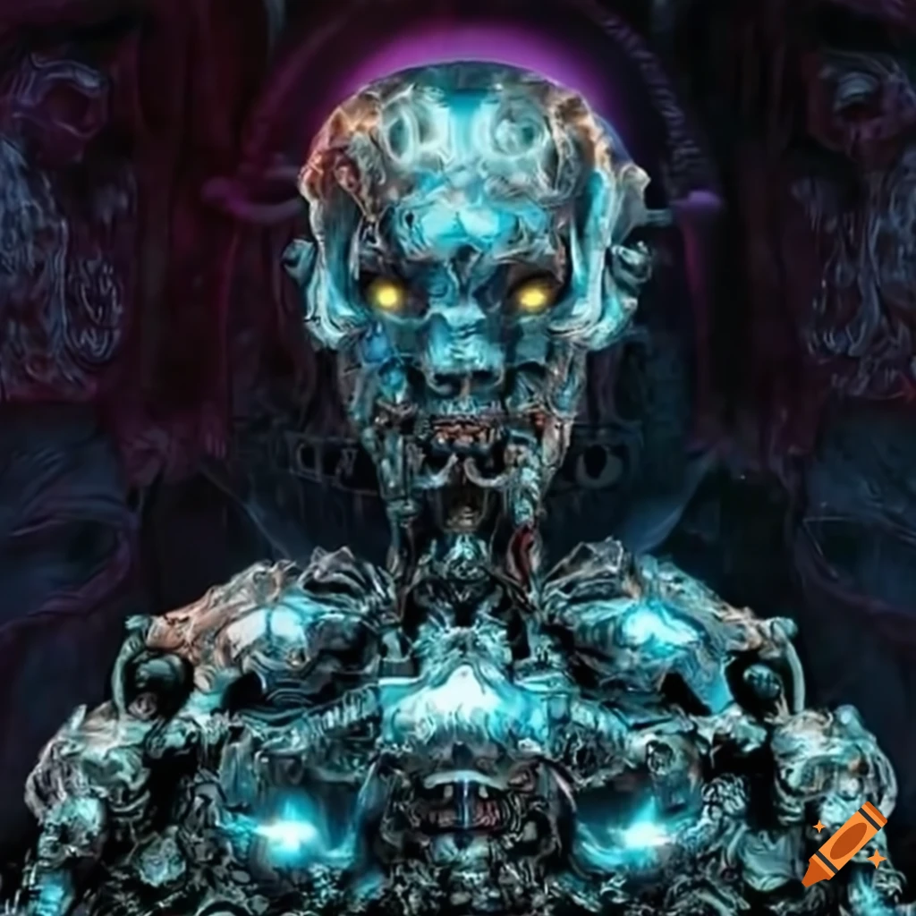 Second beast in the book of revelations depicted as a robot on Craiyon