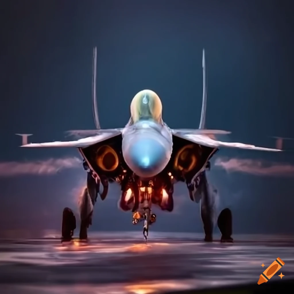 F16 fighter jet on Craiyon