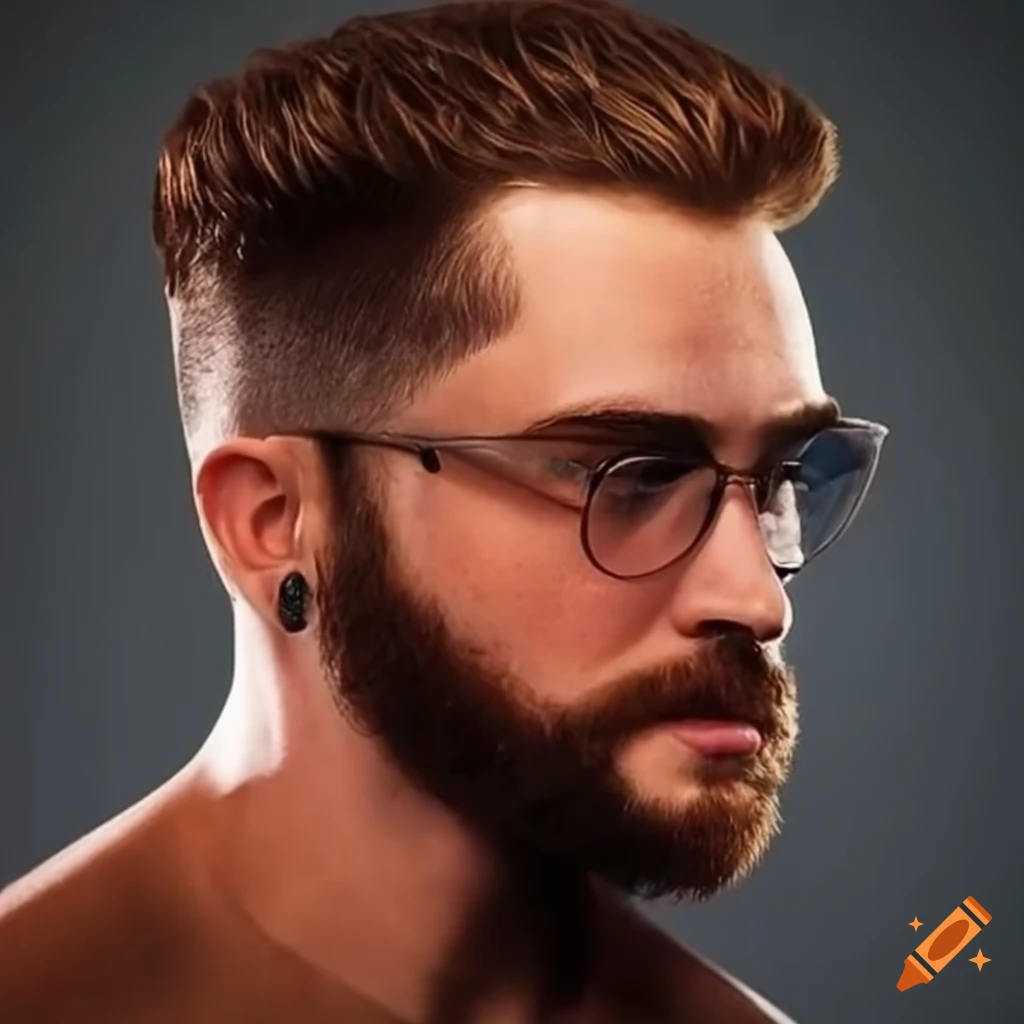 Portrait of man named Dalton with glasses, beard, and buzz haircut ...