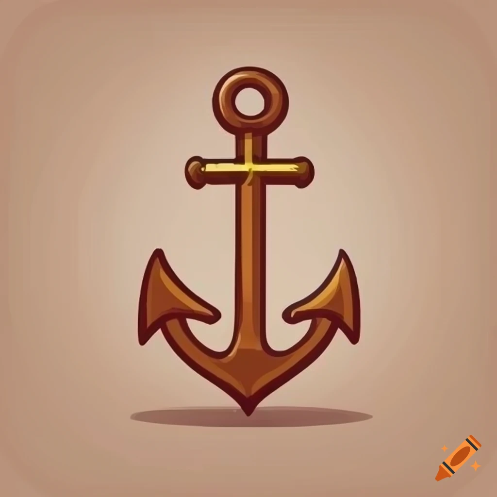 Anchor art icon in soft style for 2d computer game on Craiyon