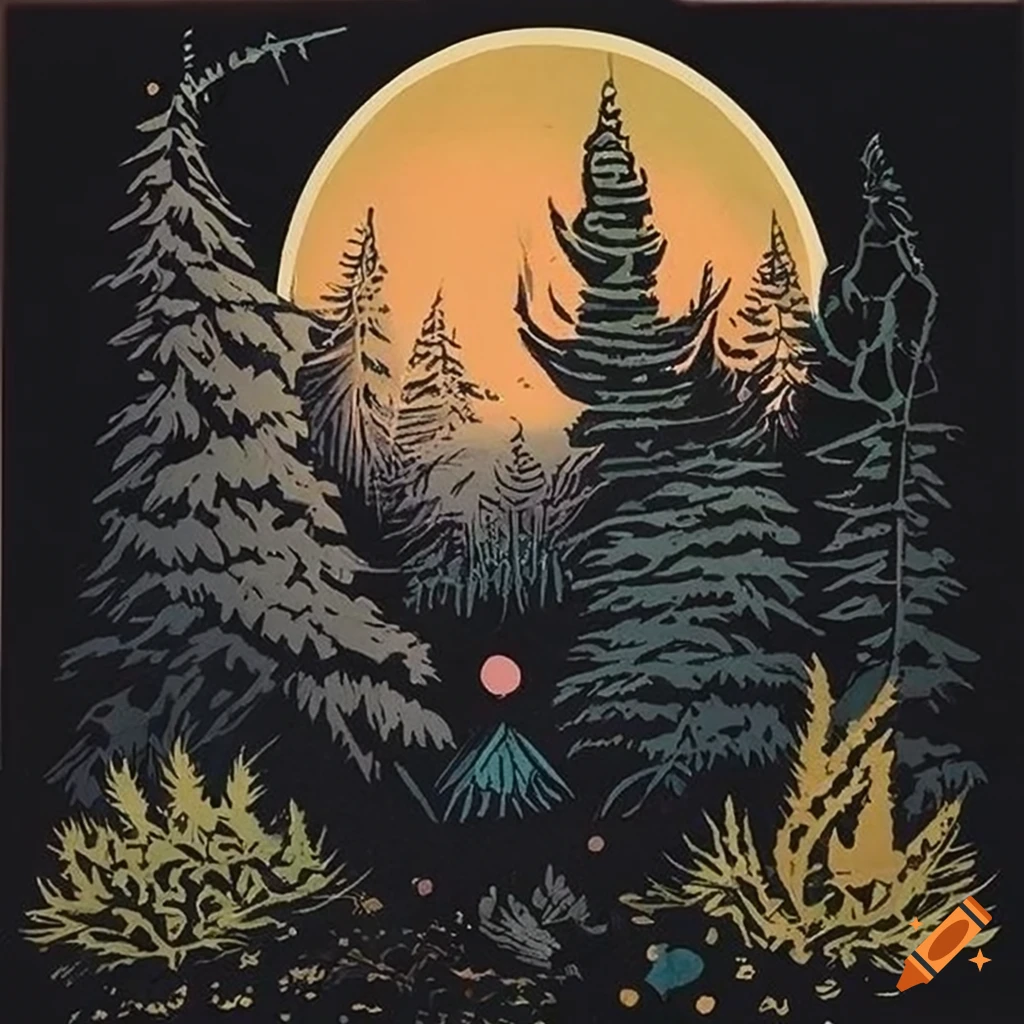 Baba yaga tarot card serigraph with various cultural motifs and designs ...