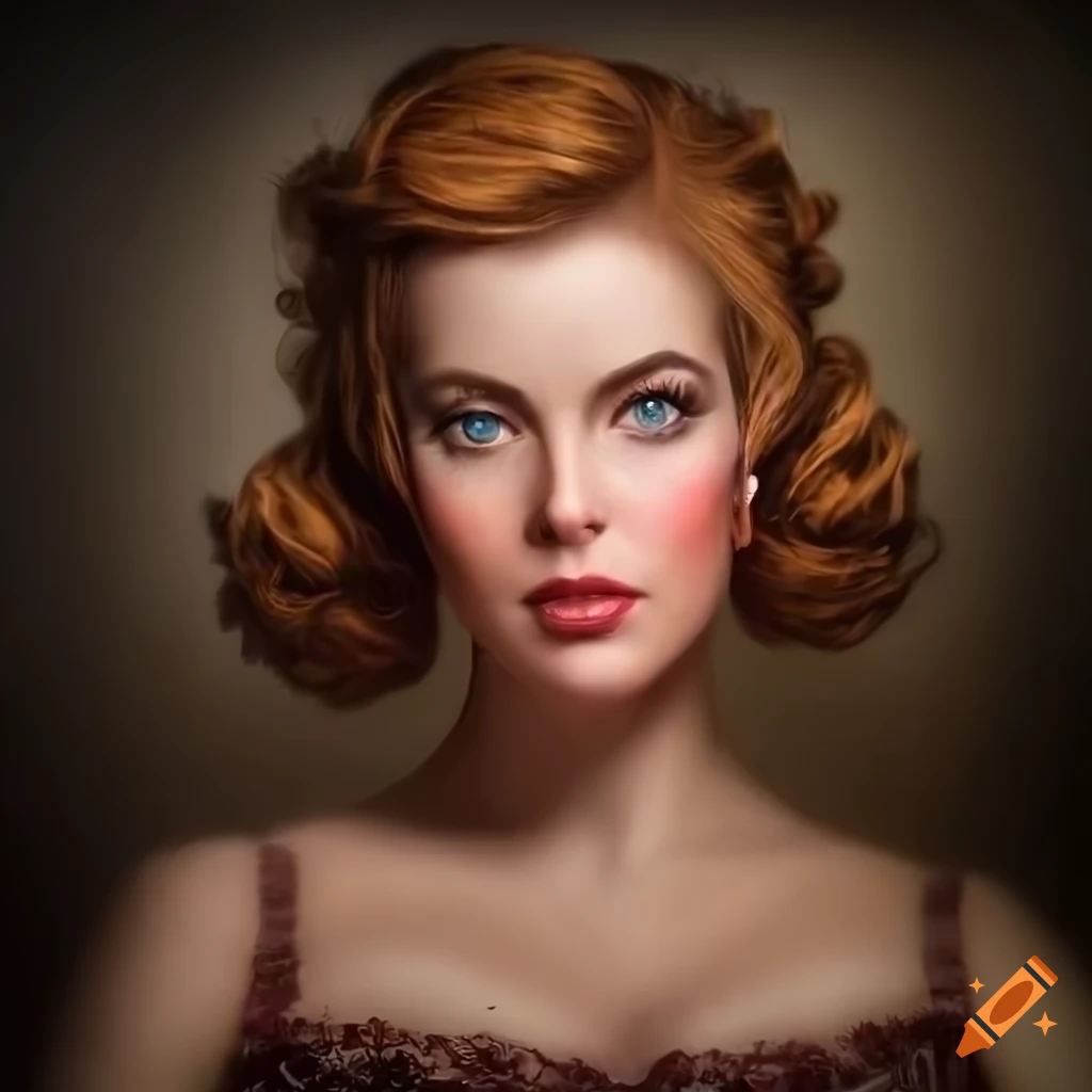 Portrait image of aunt cass with detailed features and elegant lighting ...