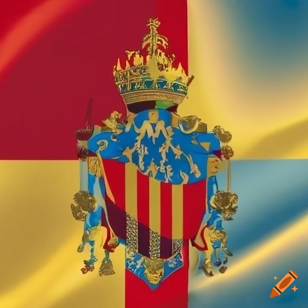 Flag representing fiercely loyal infantry platoon in the 1720s on Craiyon