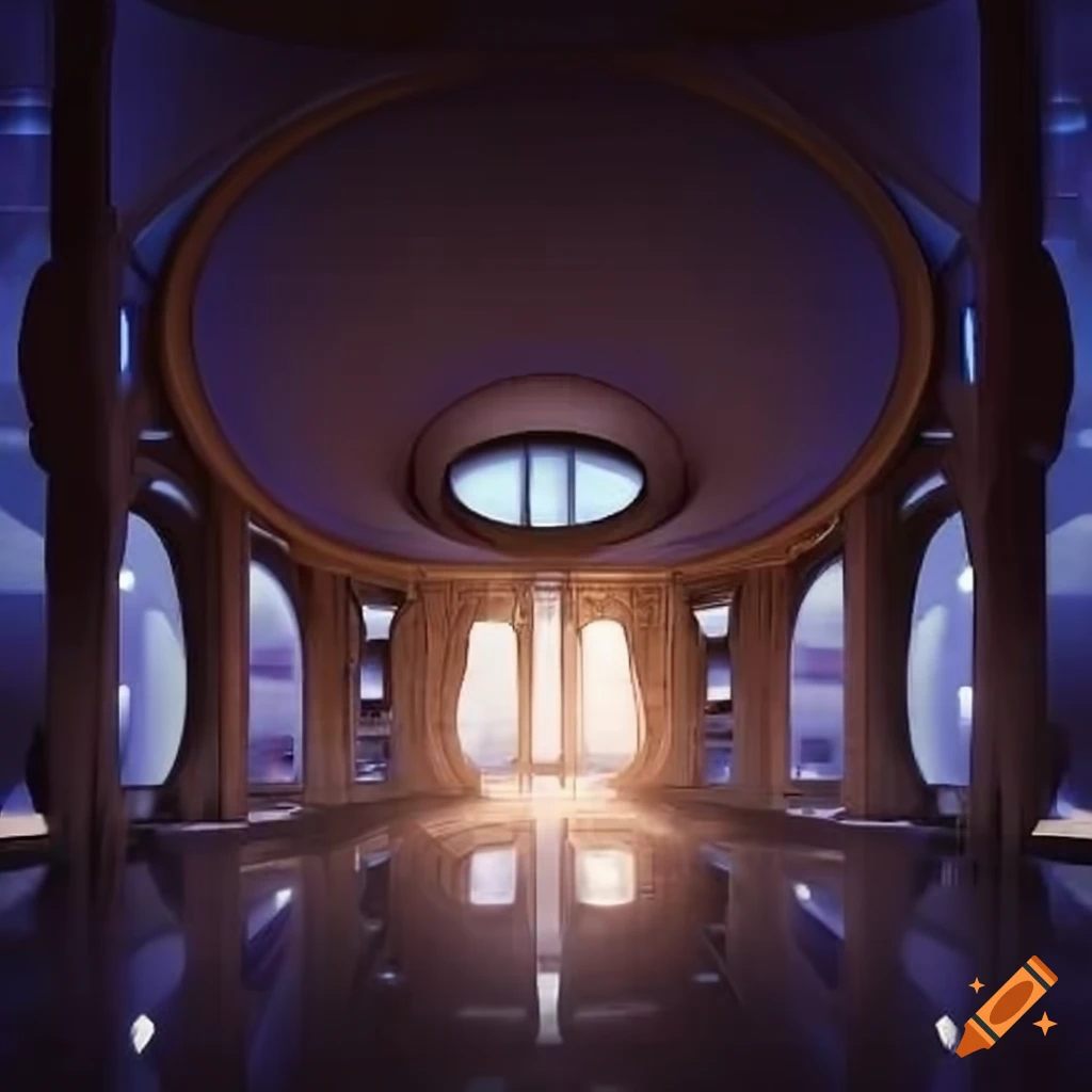 Western futuristic lobby on Craiyon