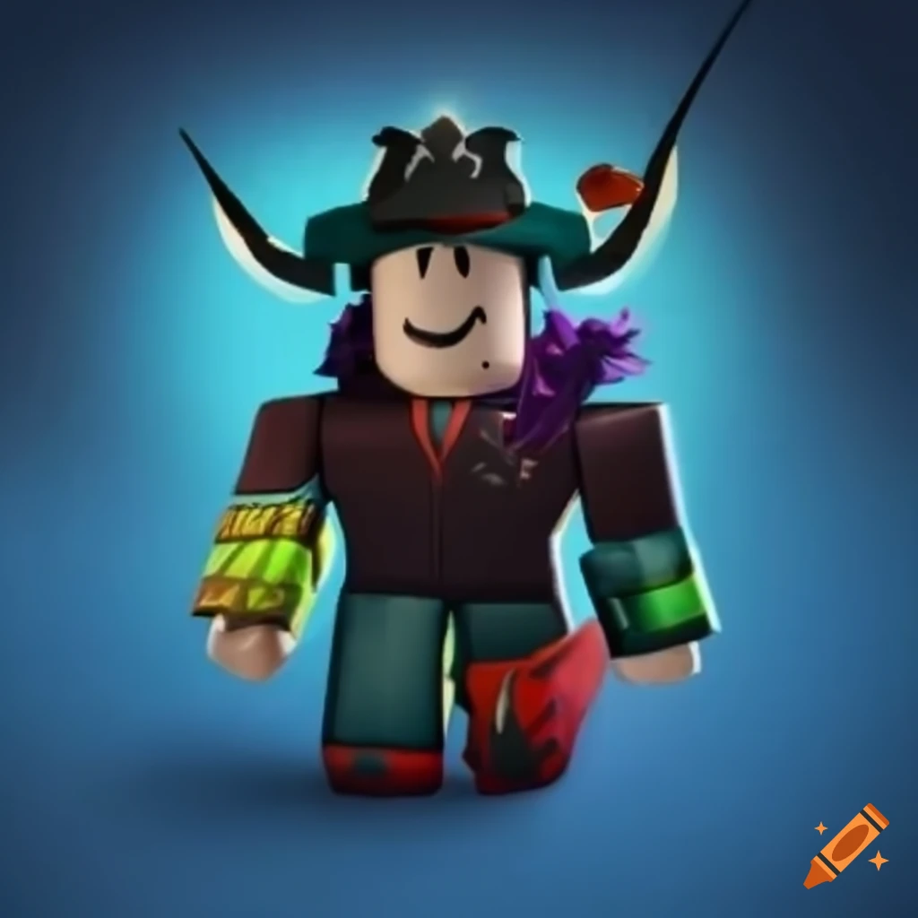 Roblox character on Craiyon