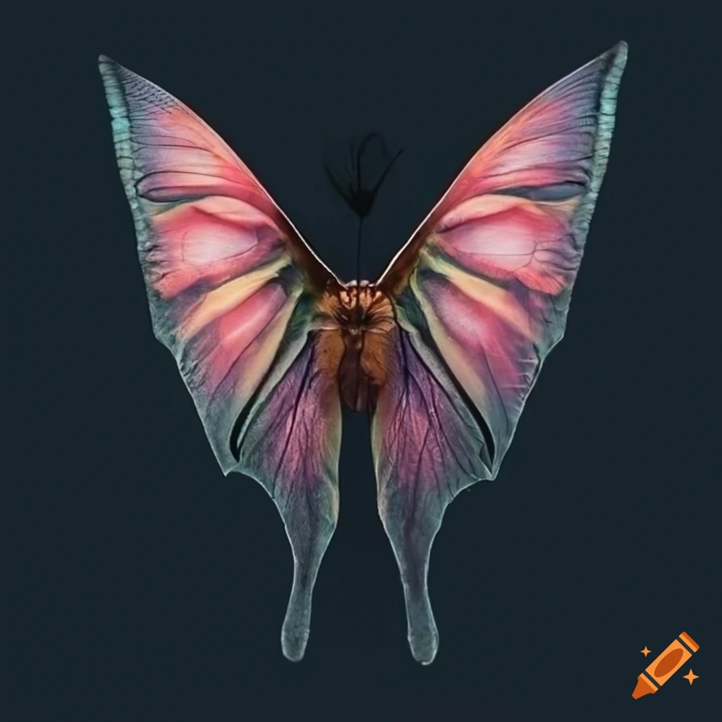 Butterfly with bat wings on Craiyon