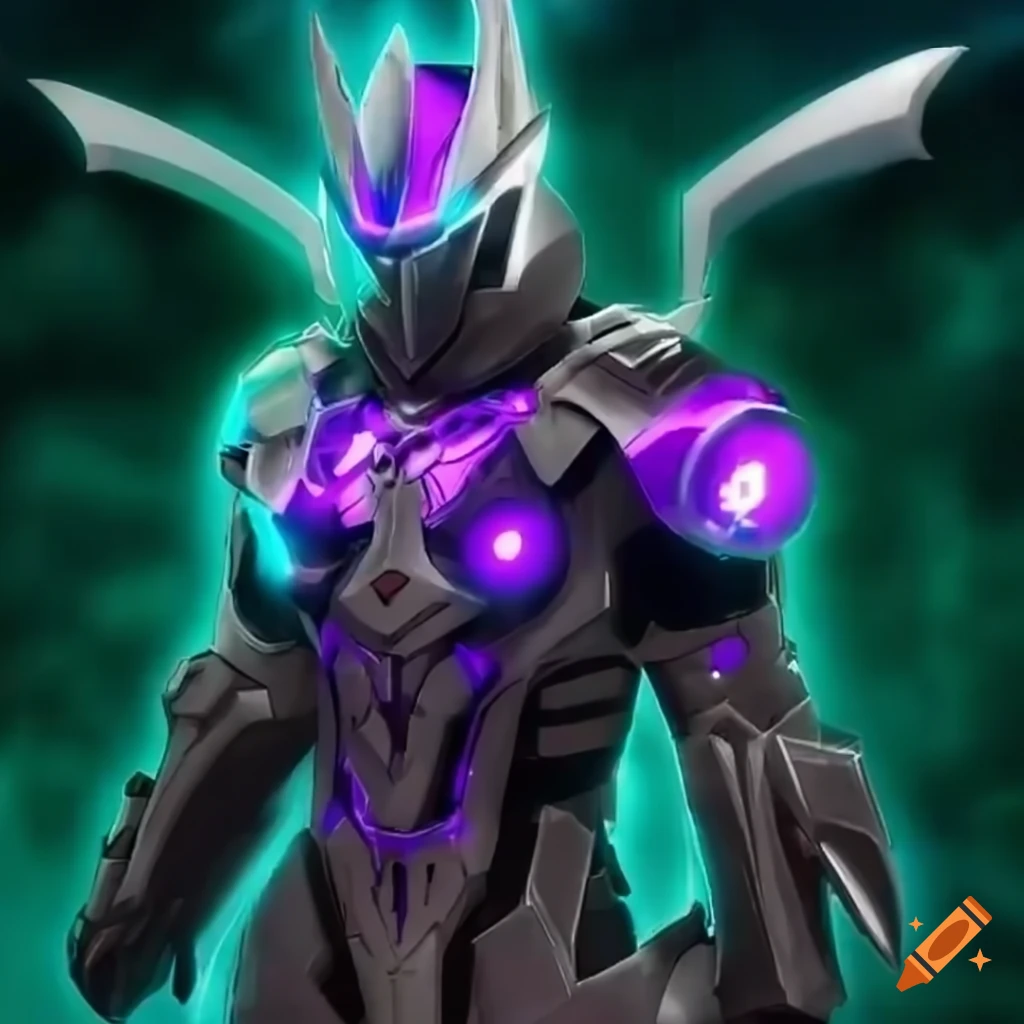InterGalactic battle overlord in armor with dark energy, CGI-Anime ...
