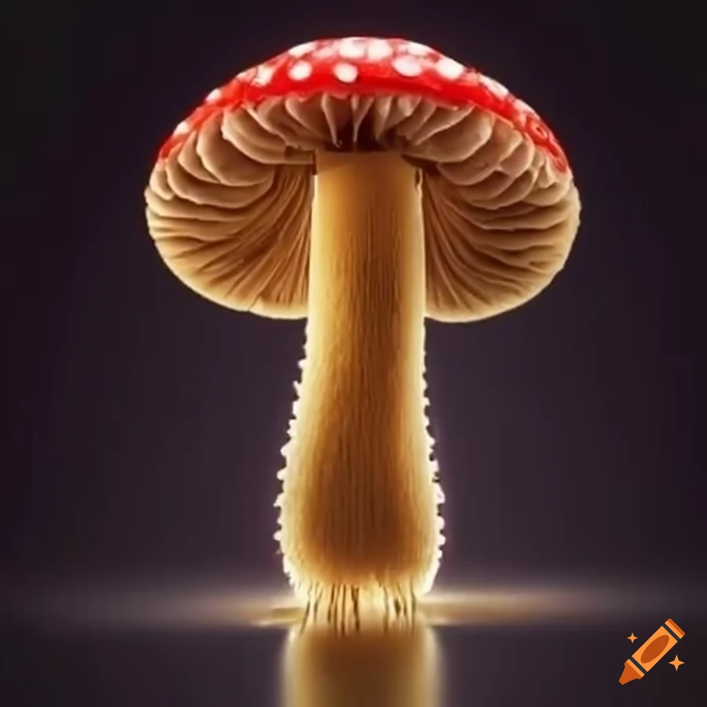 Quantum computer made of mushroom on Craiyon