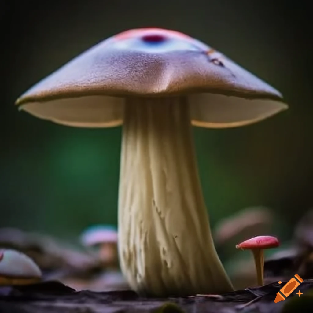 Mushroom circuit board concept on Craiyon