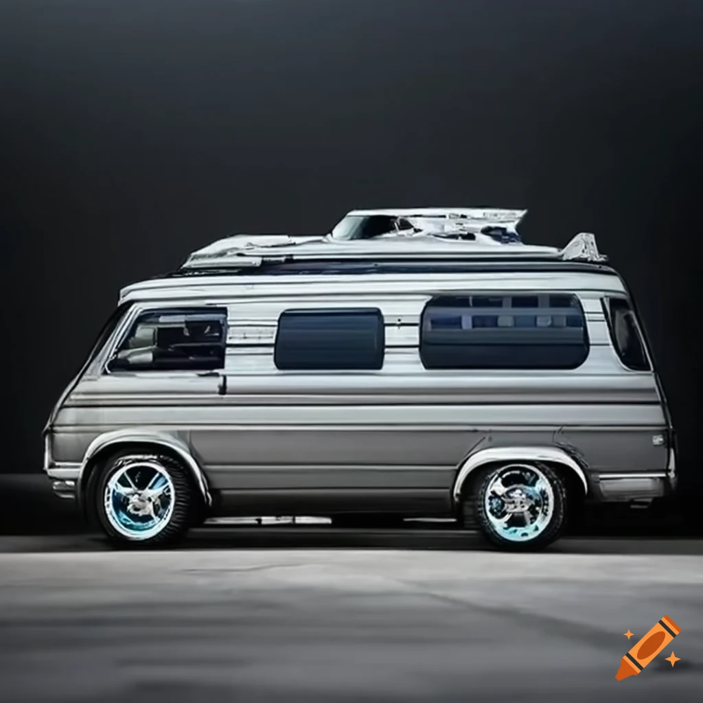 Retro-futuristic custom chevy van inspired by star wars millennium ...