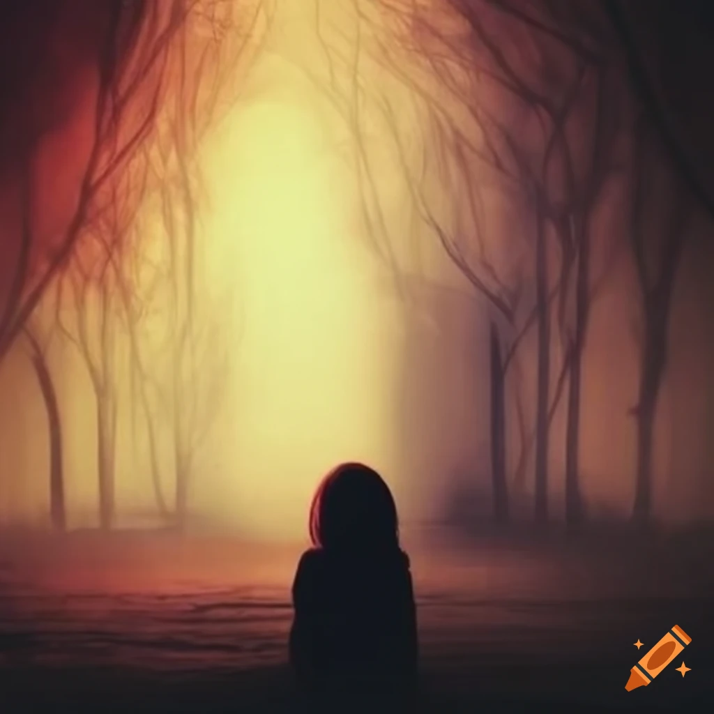 Abstract representation of sadness and emptiness on Craiyon