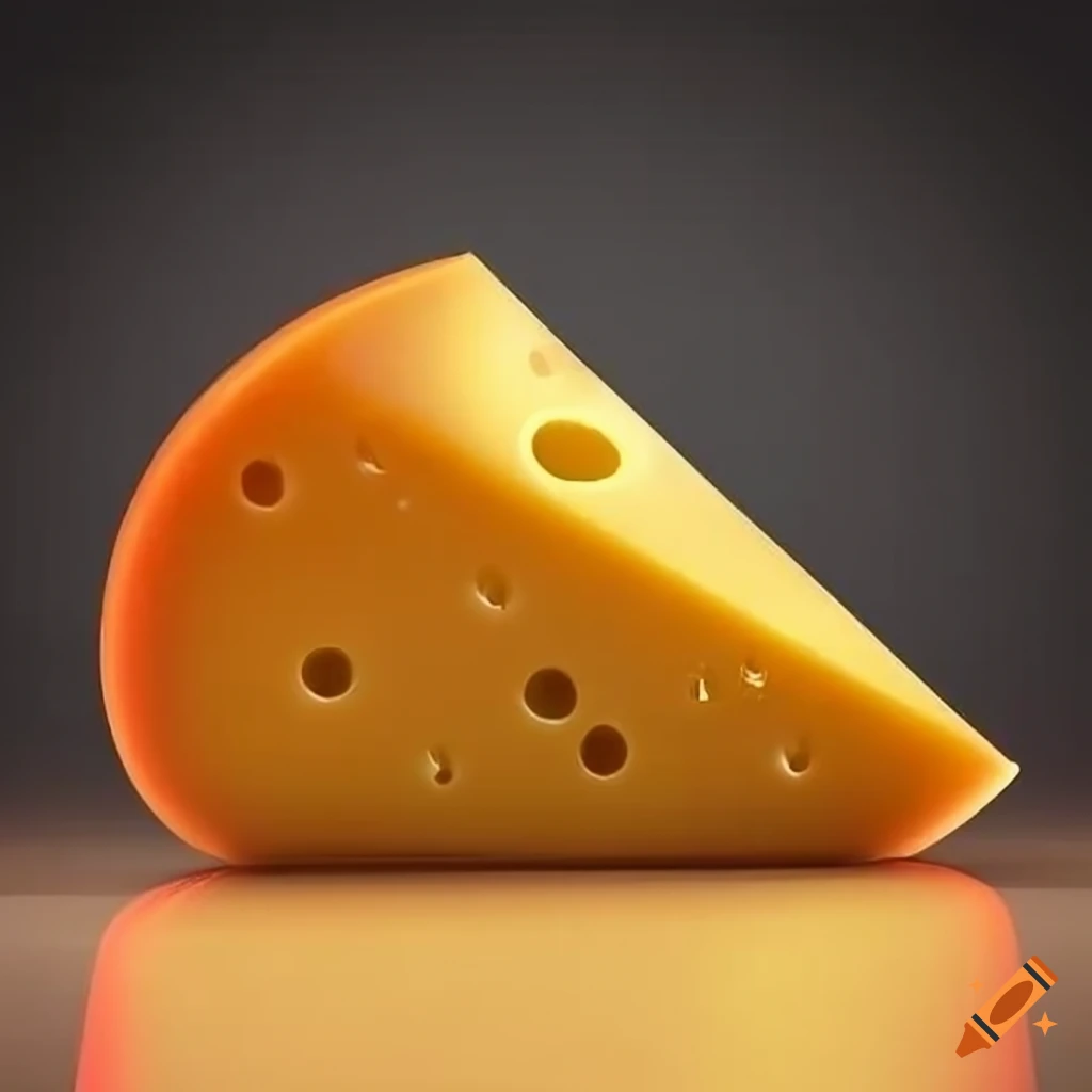 Swiss cheese in a futuristic style on Craiyon