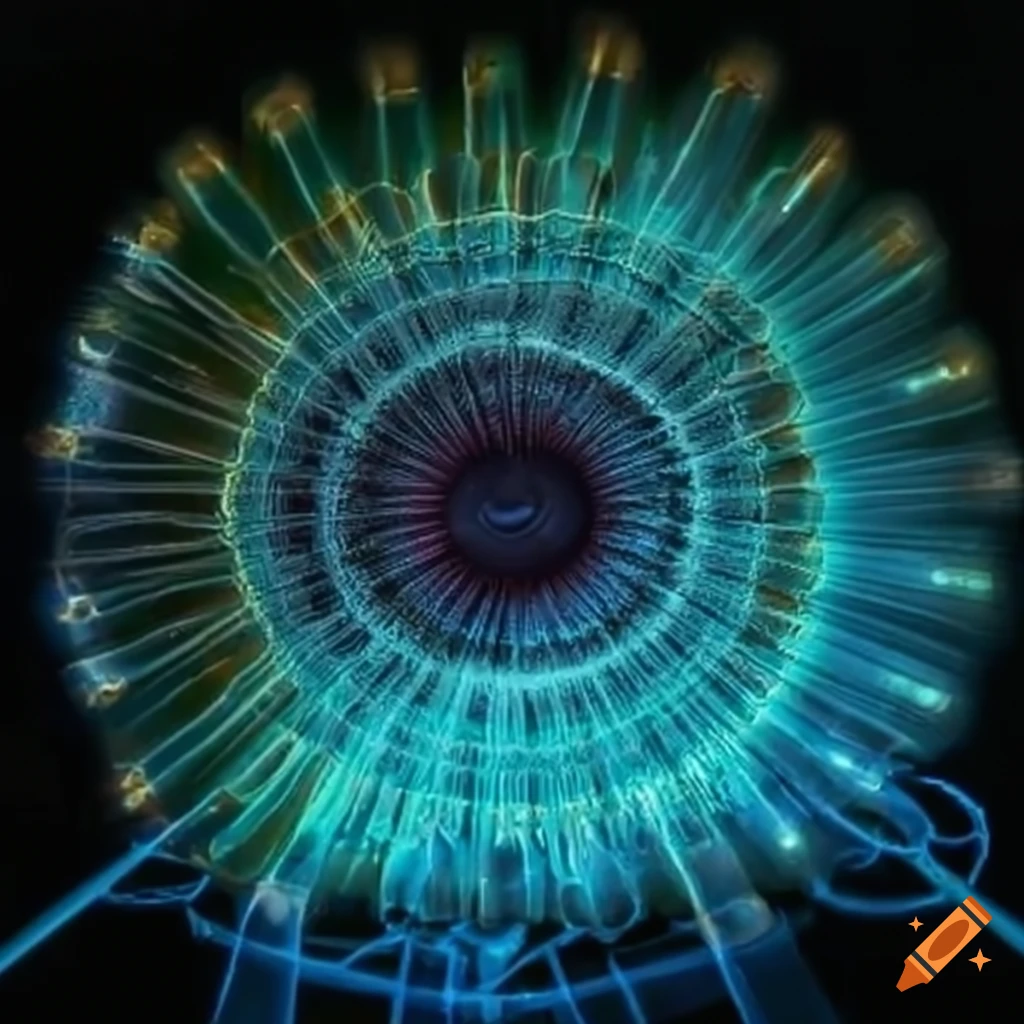 Quantum computer made of mushrooms on Craiyon