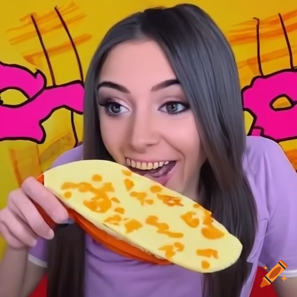 Gibi asmr enjoying queso on Craiyon